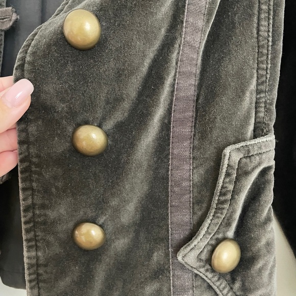 Mango | Jackets & Coats | Mango Velvet Blazer In Military Style | Poshmark